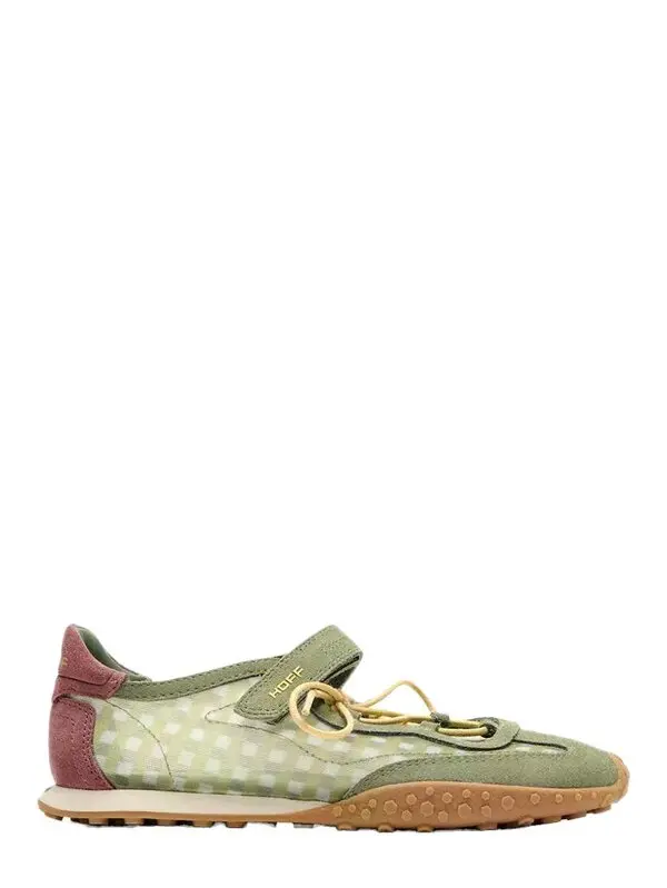 HOFF Bridge Gingham-pattern Touch-strap Sneakers - Green