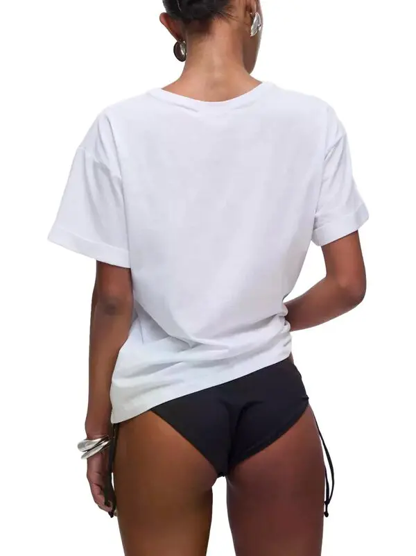 Liu Jo Embellished Graphic Print T-shirt - White