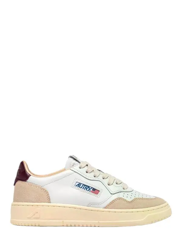 AUTRY Medalist Panelled Leather Sneakers - Neutrals