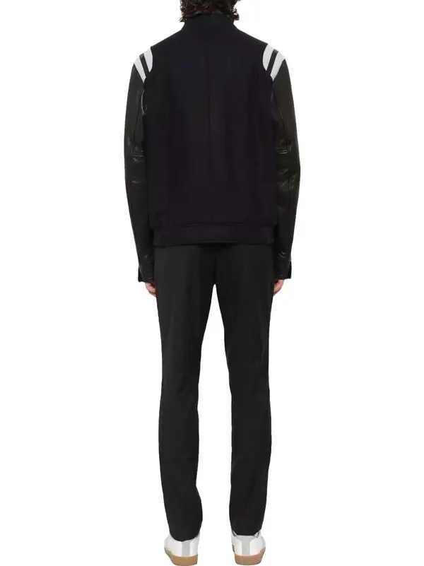 LANVIN Lobster Patch Baseball Jacket - Blue