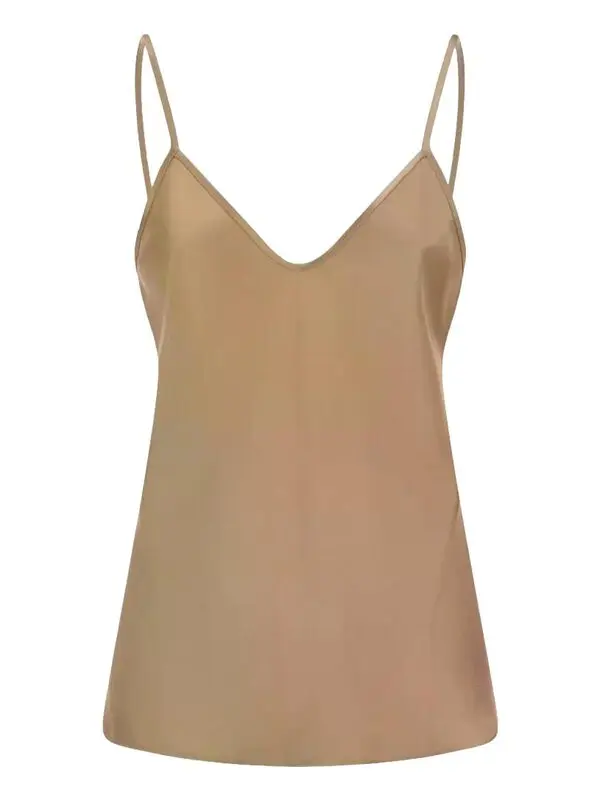 Max Mara Sleeveless V-neck Top - Neutrals