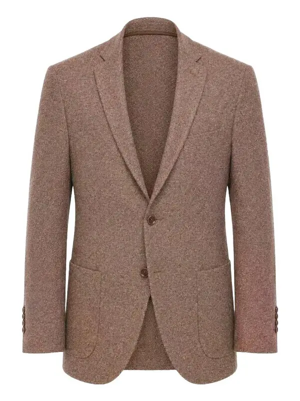 Corneliani Nino Danieli Single-breasted Patch-pocket Blazer - Brown