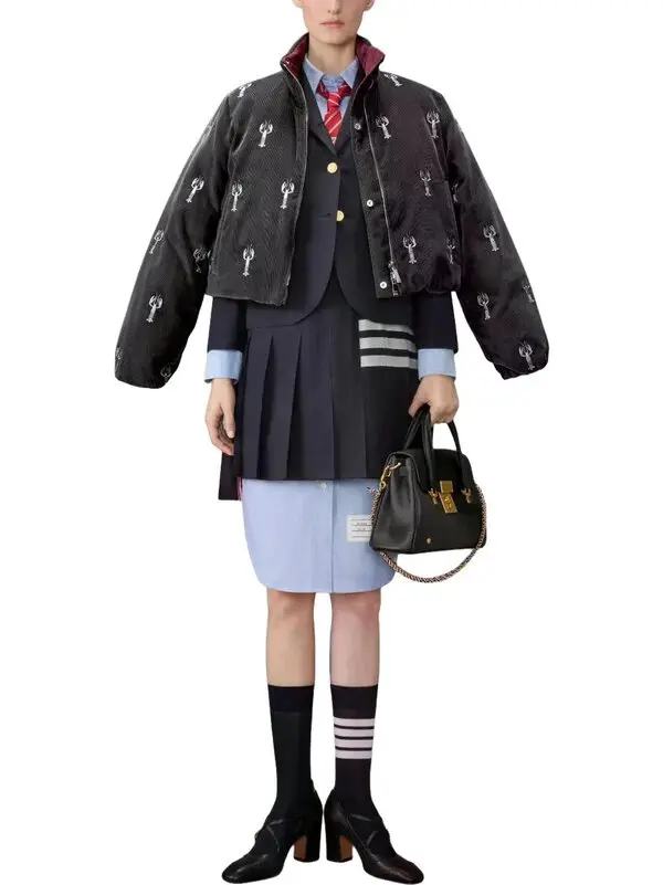 Thom Browne Lobster-stitch Reversible Jacket - Grey