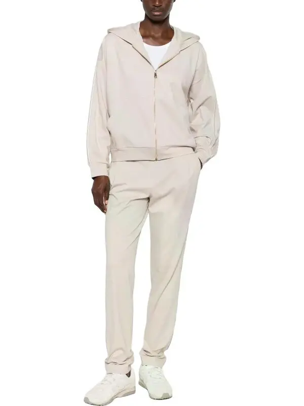 Fabiana Filippi Side Stripe Drawstring Track Pants - Neutrals