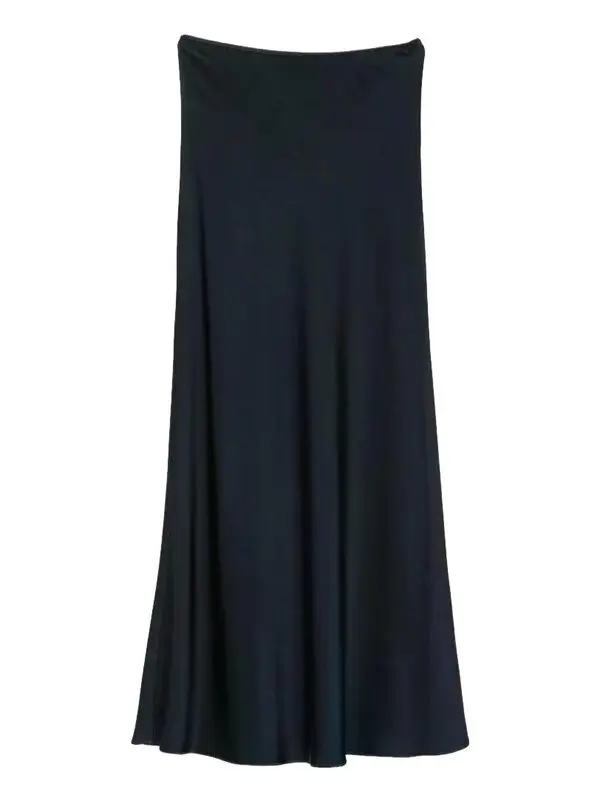 Fabiana Filippi Satin Finish Maxi Skirt - Black
