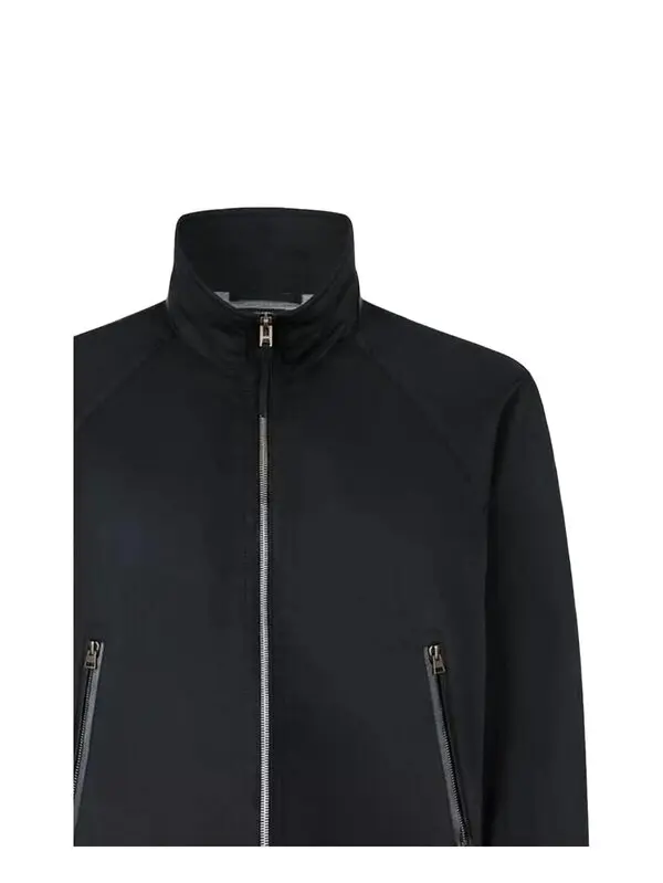TOM FORD High-neck Zip-up Jacket - Black