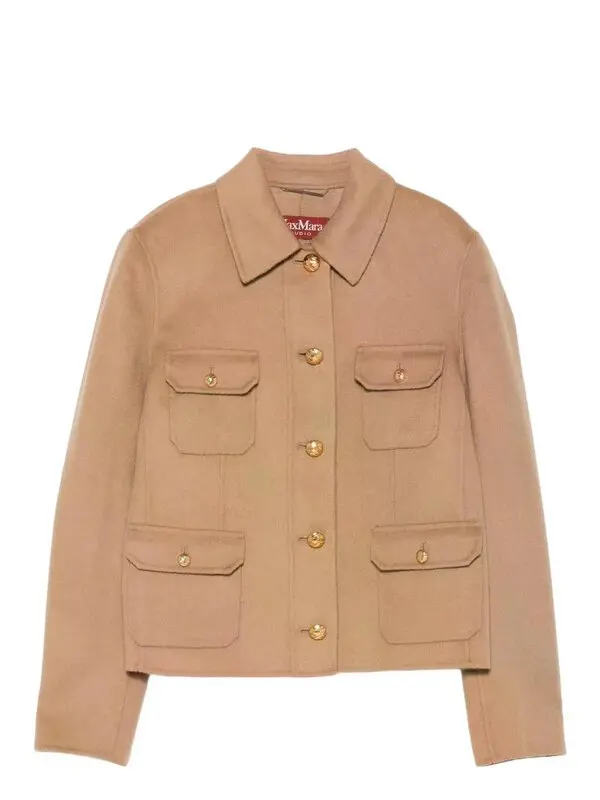 Max Mara Button-up Utility Jacket - Neutrals