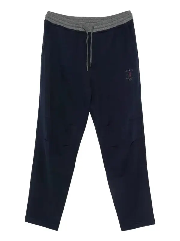Brunello Cucinelli Logo-embroidered Drawstring Track Pants - Blue