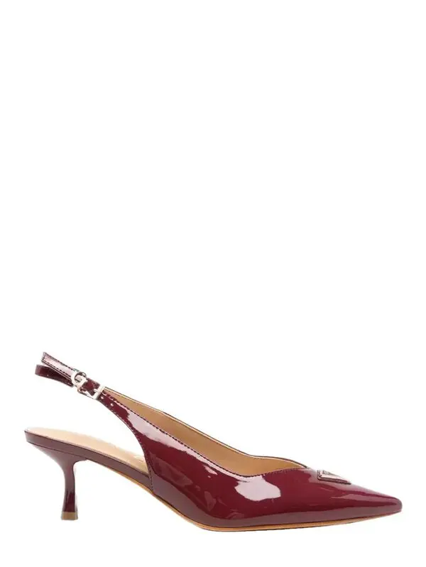 Guess Logo-plaque Slingback Pumps - Red