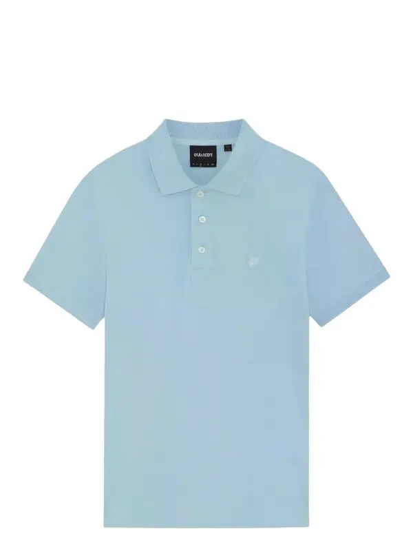 LYLE & SCOTT Embroidered-logo Polo Shirt - Blue