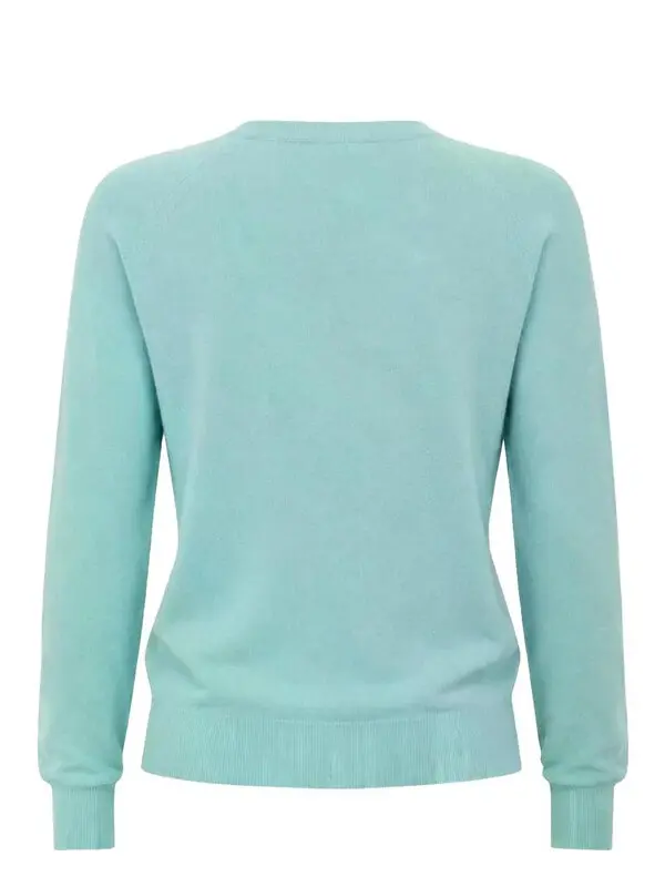 Malo Crew Neck Raglan Sweater - Blue