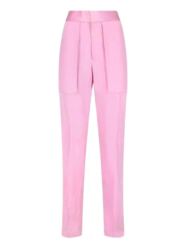 SA SU PHI Adriana Satin Trousers - Pink