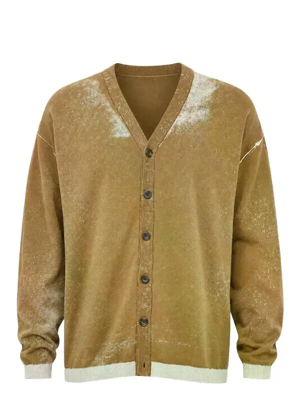 DIESEL® K-larence Faded-effect Cardigan - Brown