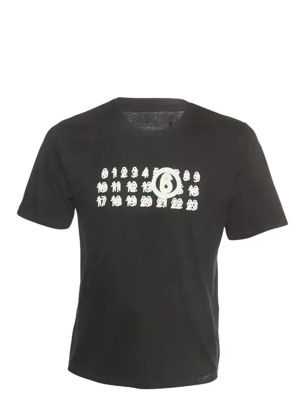 MAISON MARGIELA Logo-print T-shirt - Black