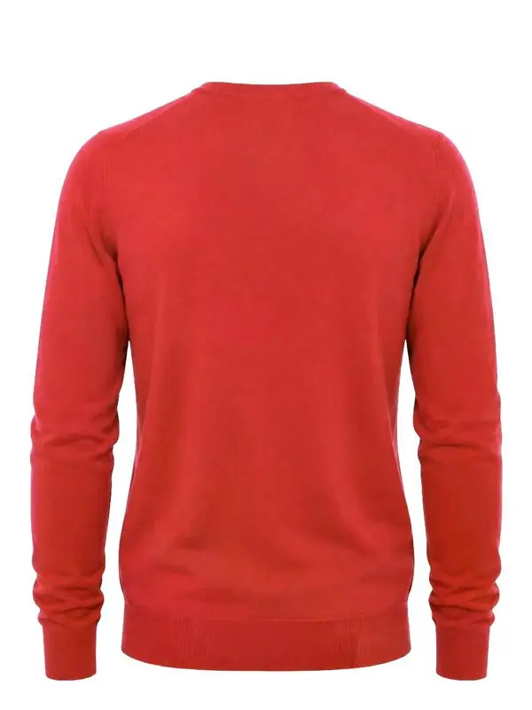 Malo V-neck Cashmere Fine-knit Top - Red
