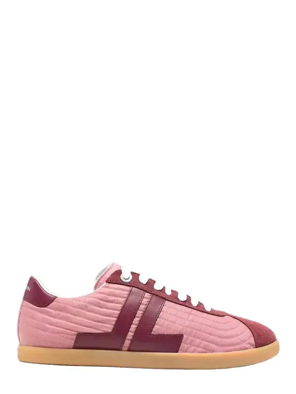 LANVIN Quilted Logo Sneakers - Pink