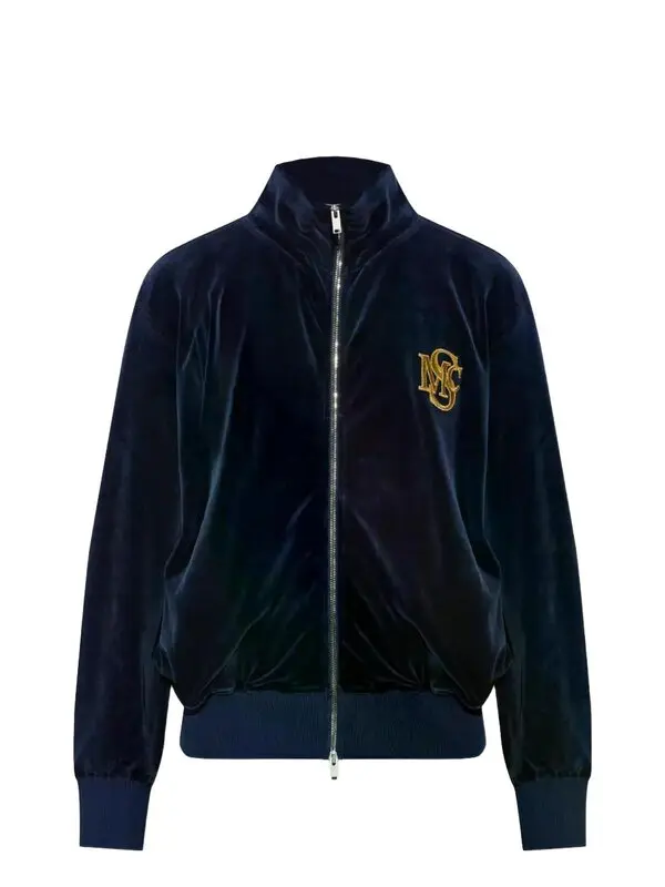 Stella McCartney Logo-embroidered Zip-up Sweatshirt - Blue