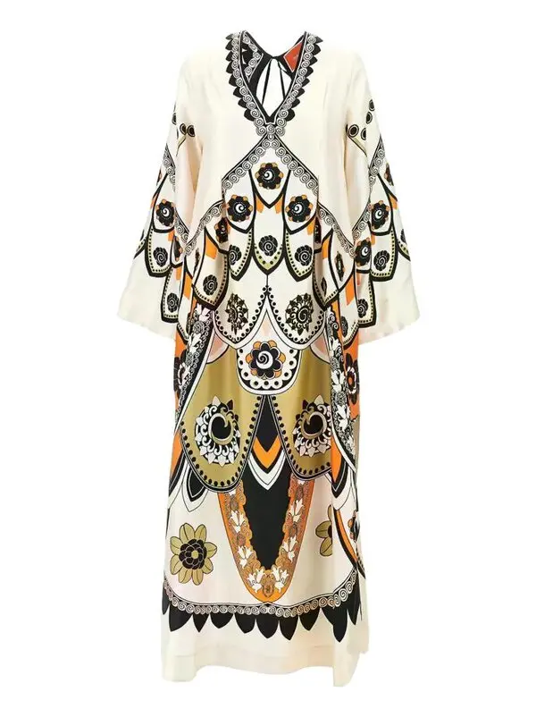 La DoubleJ Twin Flame Maxi Dress - Neutrals