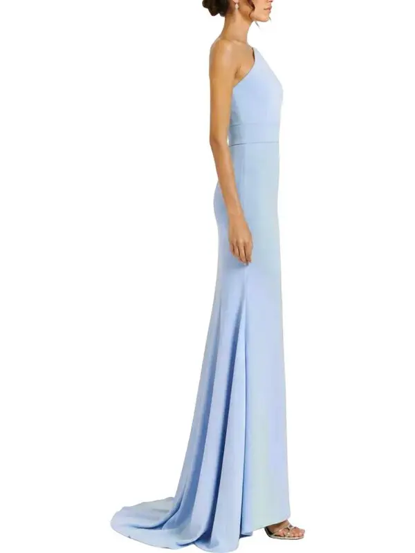 Solace London Seraphina One-shoulder Maxi Dress - Blue