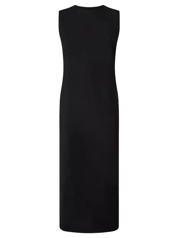 Pinko Lace-up Eyelet Detail Maxi Dress - Black