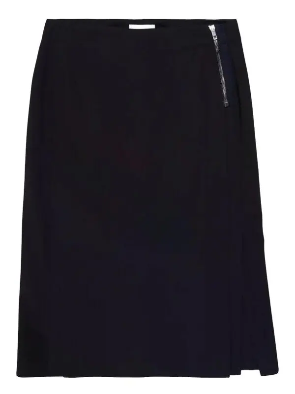 LEMAIRE Zip-detail Skirt - Blue