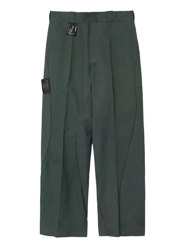Undercover Pleated Panelled Trousers - Green