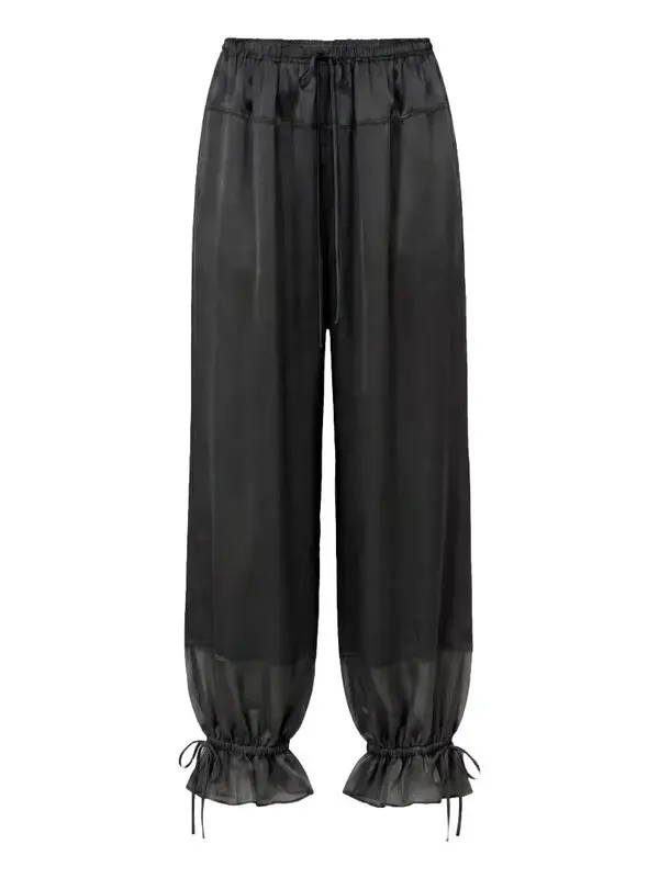 Ulla Johnson Camille Silk Trousers - Black