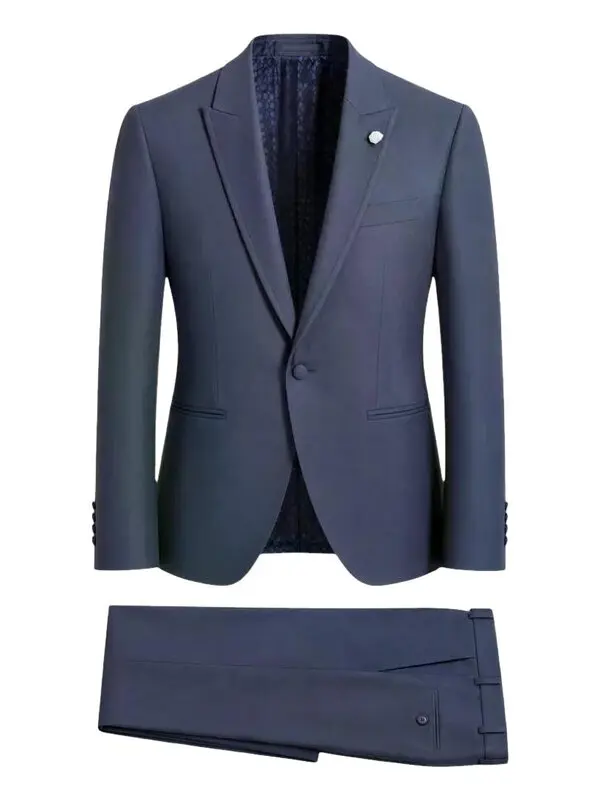 RAMON SANJURJO Peak-lapels Single-breasted Suit - Blue