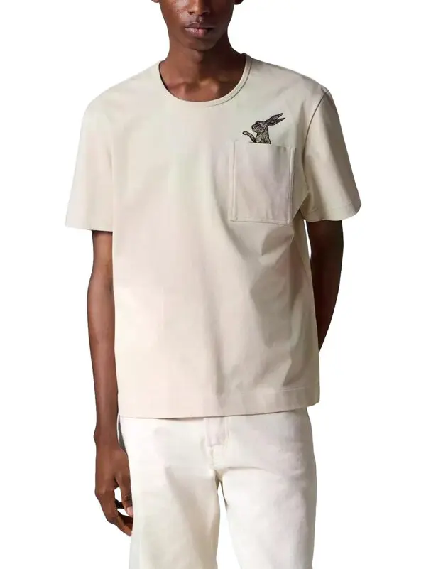Paul Smith Rabbit Pocket T-shirt - Neutrals