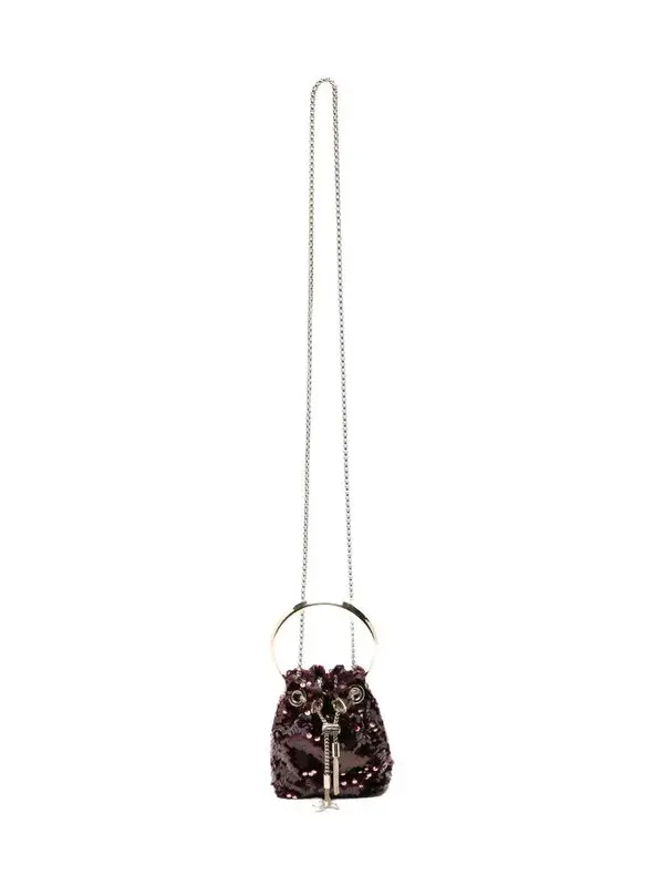 JIMMY CHOO Mini Bon Bon Bucket Bag - Red