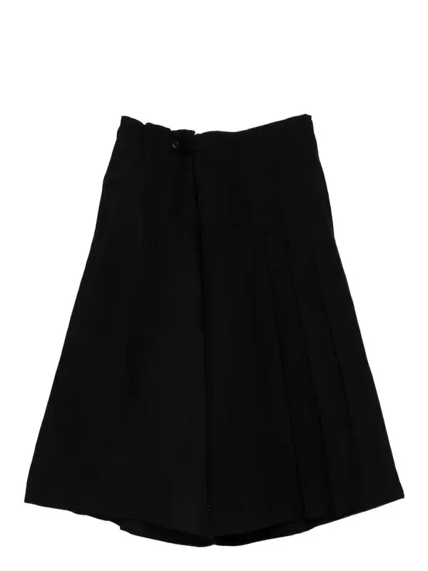 Yohji Yamamoto Gabardine Skorts - Black