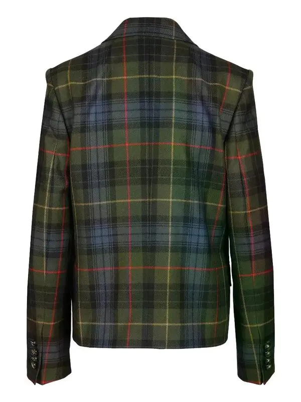 Etro Macro-check Boxy Blazer - Green