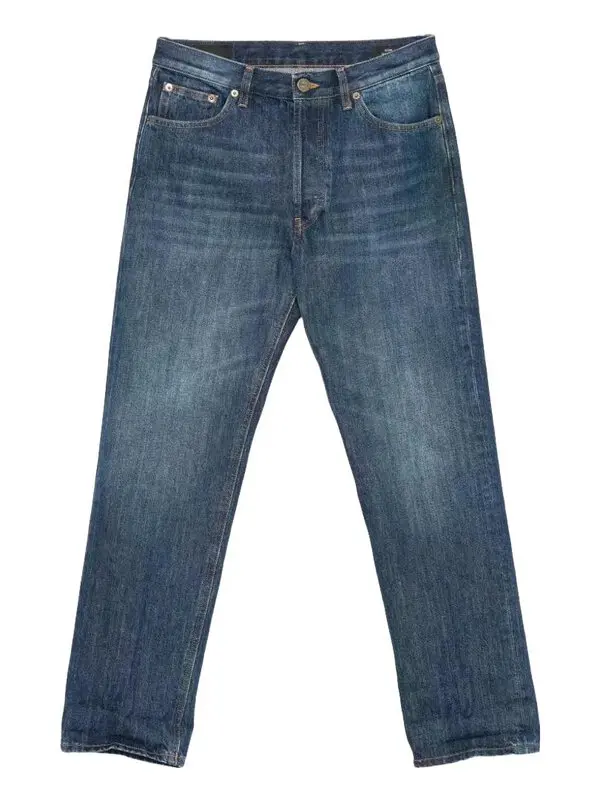 DONDUP Faded Effect Turn-up Jeans - Blue