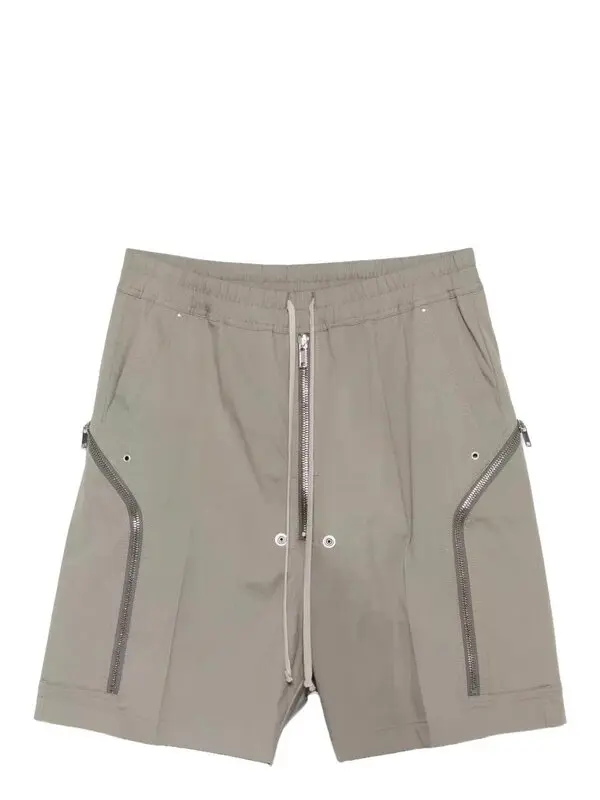 Rick Owens Drawstring Zip-detail Shorts - Grey