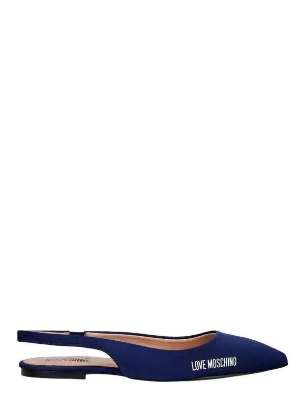 Moschino Logo-print Slingback Pumps - Blue