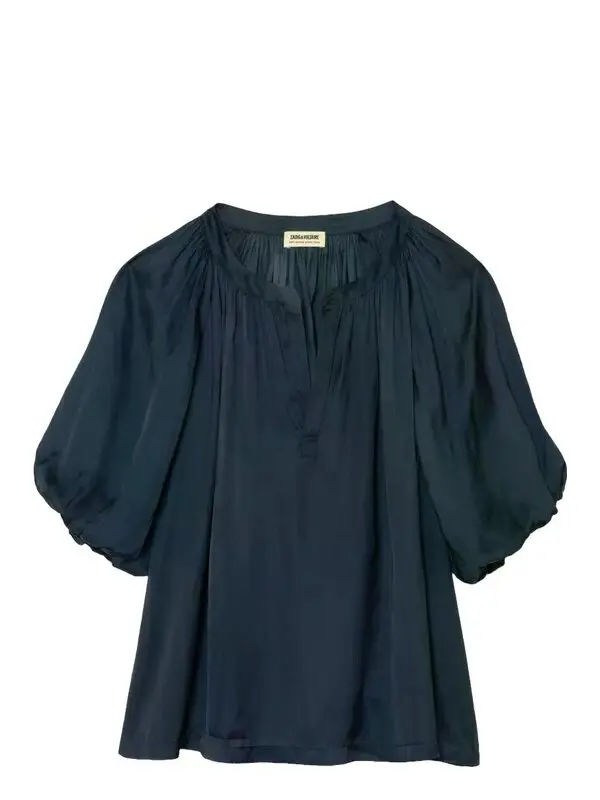 Zadig&Voltaire Teko Satin Blouse - Blue