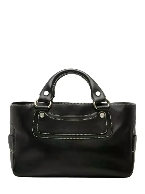 Celine Leather Boogie Handbag - Black