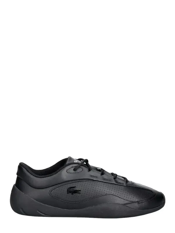 Lacoste Perforated Detail Lace-up Sneakers - Black