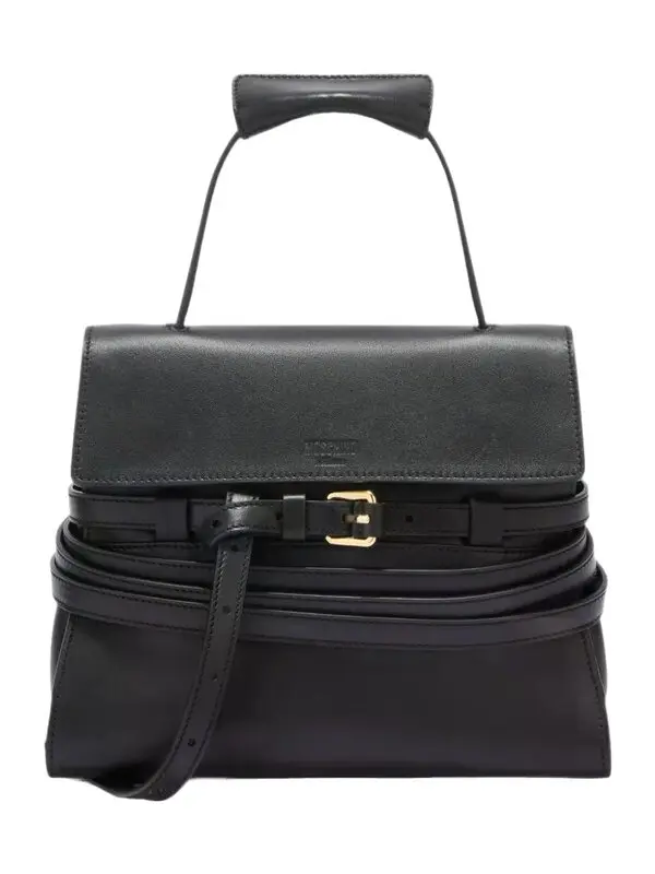 Moschino Buckle-detail Shoulder Bag - Black