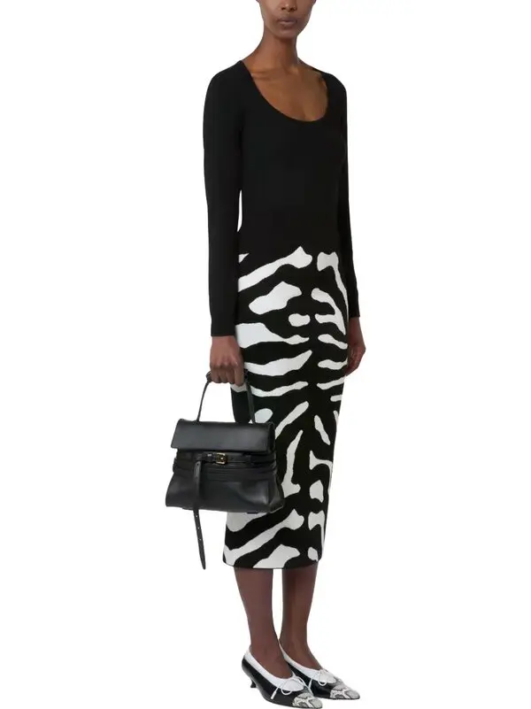 Moschino Buckle-detail Shoulder Bag - Black