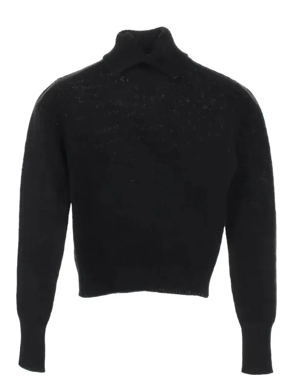 Prada Wool Roll Neck Sweater - Black