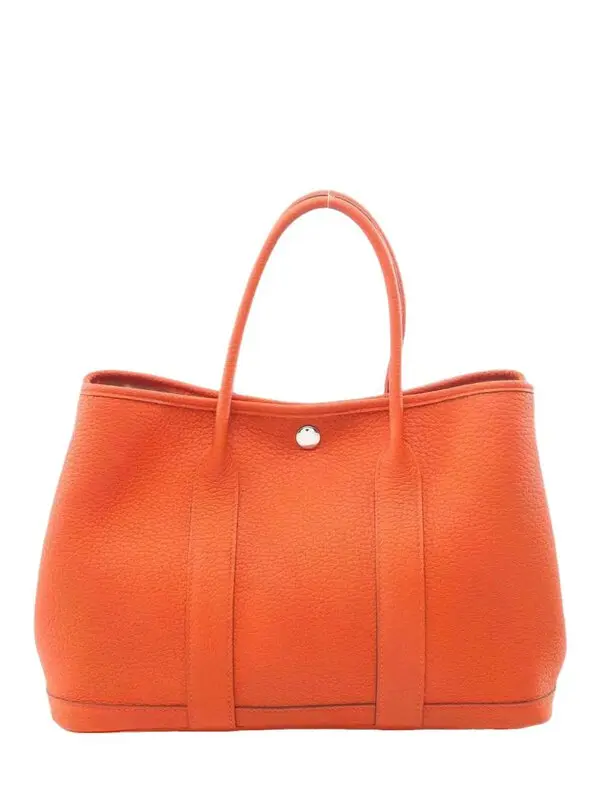 Hermès 2022 Tpm Garden Party Tote Bag - Orange