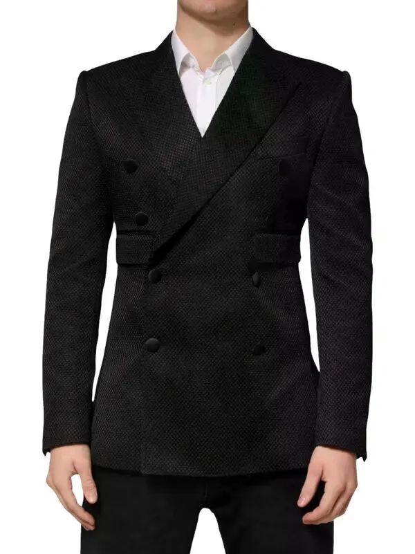 Dolce & Gabbana Peak-lapel Double-breasted Blazer - Black