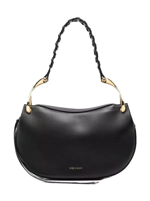 Alexander McQueen Wishbone Shoulder Bag - Black