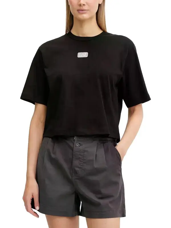 EA7 Logo Patch T-shirt - Black