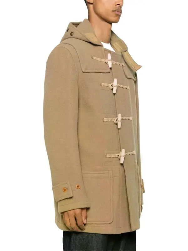 Gloverall Union Jack Monty Duffle Coat - Neutrals
