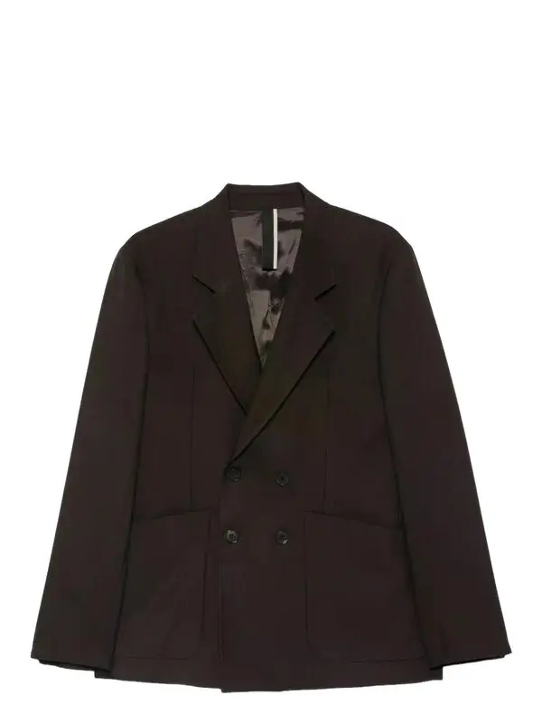 LOW BRAND Double-breasted Blazer - Brown