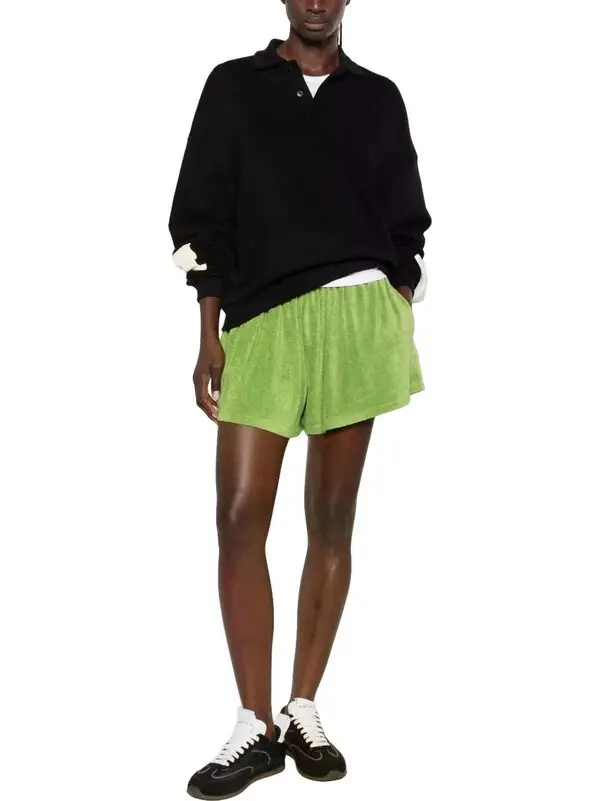 A.M.G. Terry-cloth Shorts - Green