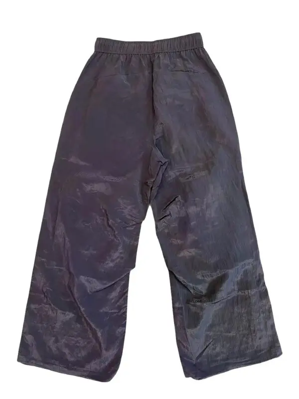 FENG CHEN WANG Wide Leg Cargo Pants With Drawstring Waistband - Blue