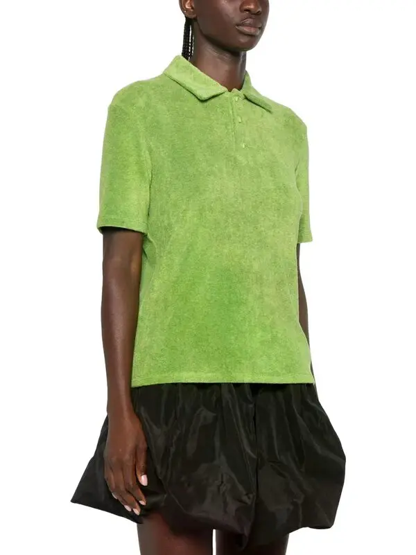 A.M.G. Terry-cloth Polo Shirt - Green